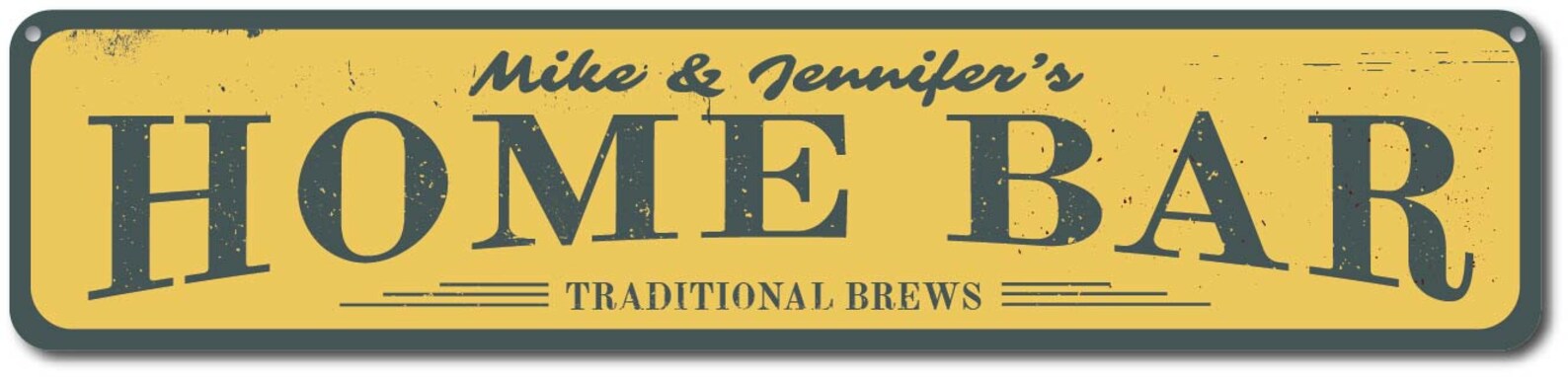 Home Bar Sign Personalized Bar Sign Traditional Brew Beer - Etsy