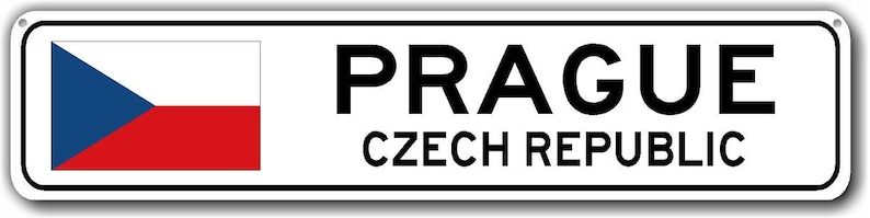 Czech Republic Flag Sign Czech Republic Souvenir Czech - Etsy
