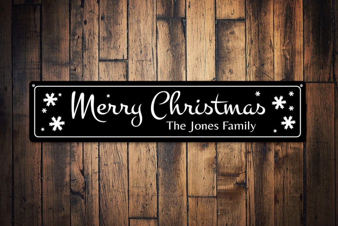 Merry Christmas Sign, Custom Merry Christmas Decor, Holiday Decor ...