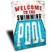 Swimming Pool Sign, Vintage Pool Sign, Pool Decor Sign, Pool Lovers ...