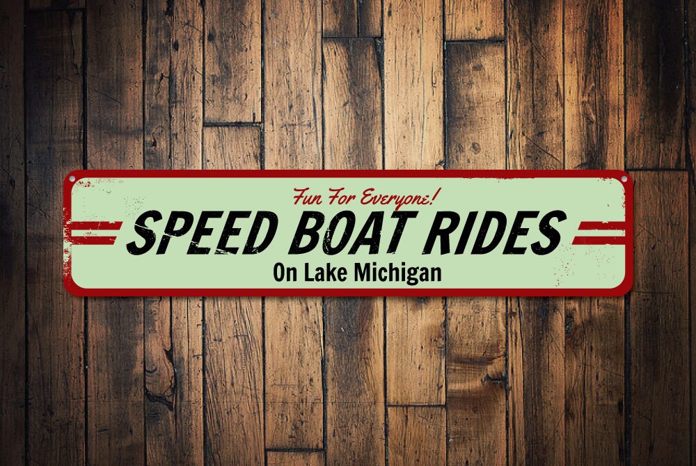 Speed Boat Rides Sign Personalized Fun for Everyone Sign | Etsy