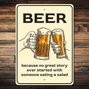 Funny Drinking Decor, Humor Beer Sign, Funny Decor, Bar Humor, Bars ...