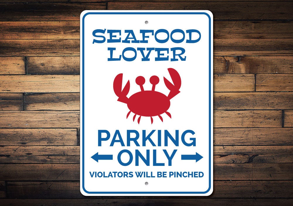 Seafood Lover Gift Crab Sign Crab Decor Seafood Sign - Etsy