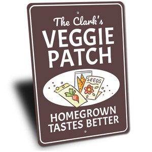 Family Veggie Patch, Veggie Garden Sign, Homegrown Veggie, Garden ...