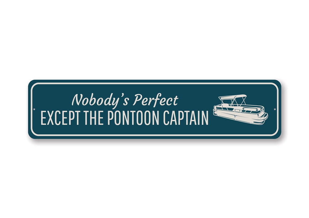 Pontoon Captain Sign Boat Captain Sign Captain Decor Boat - Etsy