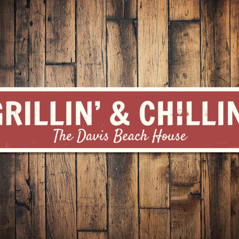 Grillin and Chillin Sign - Etsy