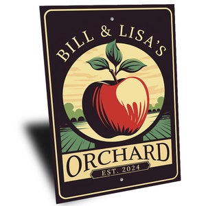 Apple Farmer Sign, Apple Tree Decor, Custom Apple Gift, Apple Tree Sign ...