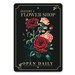Flower Shop Open Daily Sign Custom Sign Retro Flower Market - Etsy