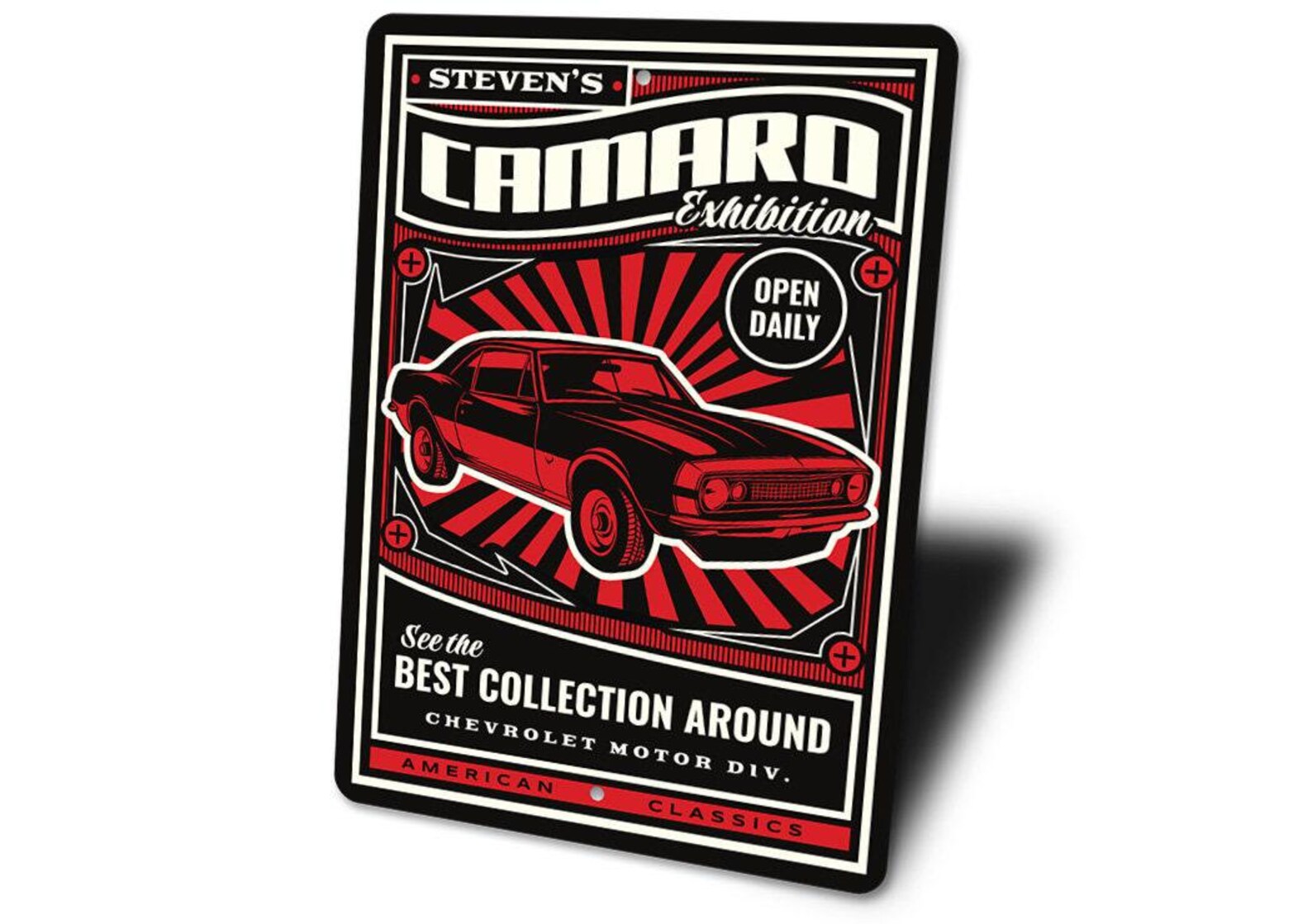 Custom Camaro Sign, Camaro Name Sign, Custom Garage , Dads Camaro ...