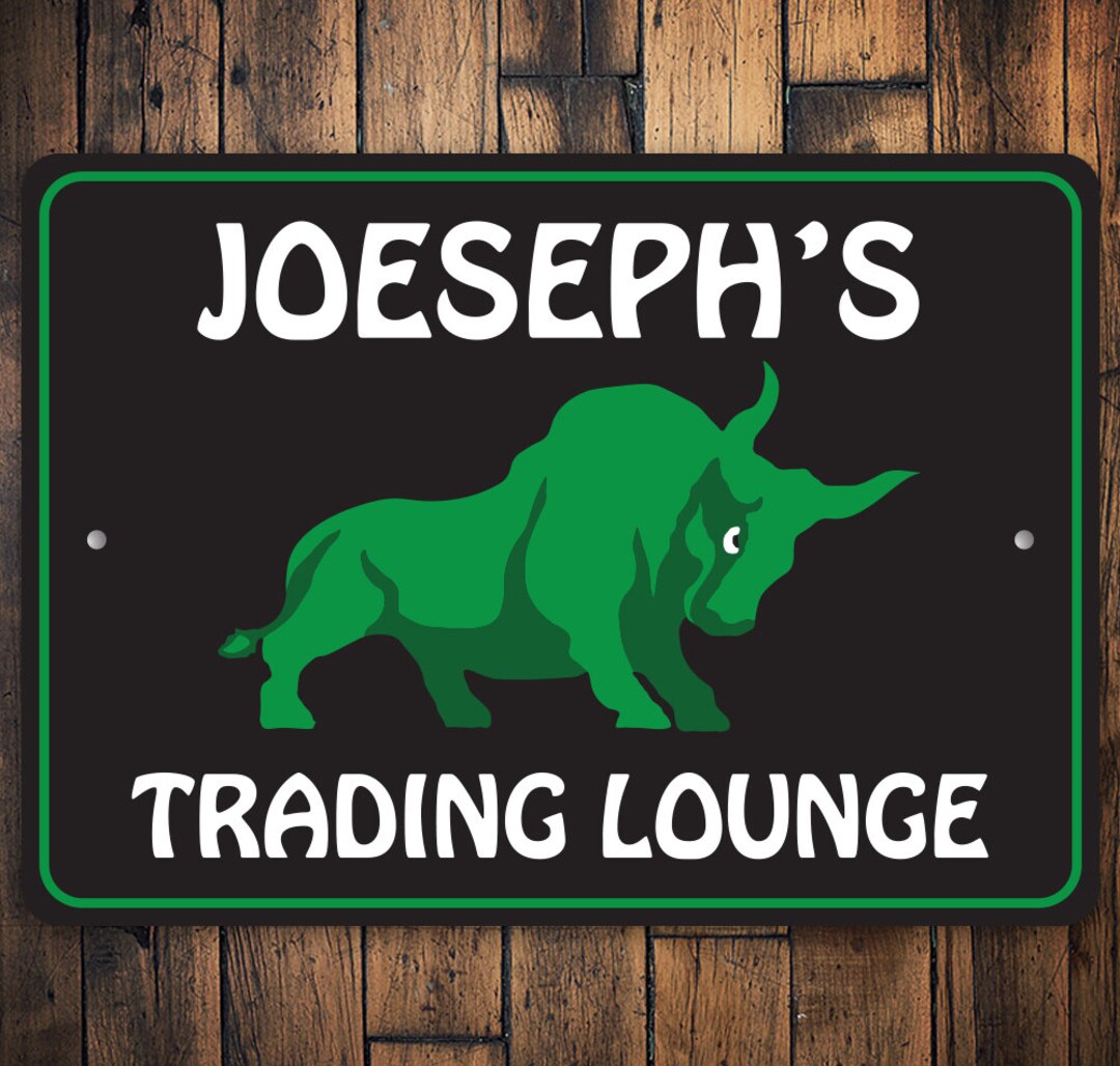 Trader Lounge Sign, Custom Trader Sign, Stock Trading, Trading Stocks ...