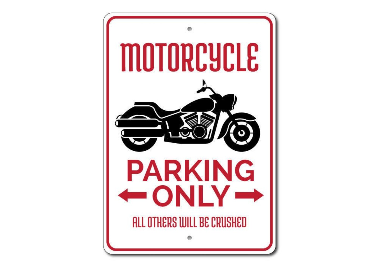 Motorcycle Parking Sign Motorcycle Sign Motorcycle Gift for - Etsy