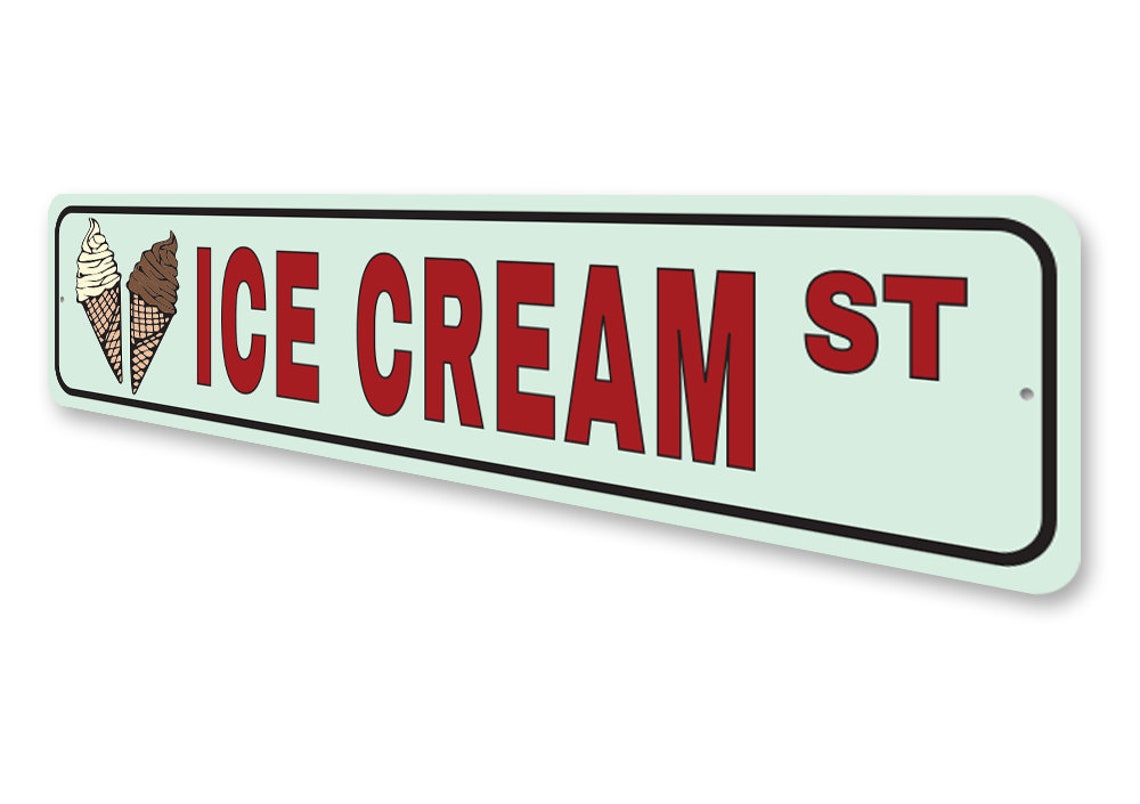 Ice Cream Shop Sign for Ice Cream Ice Cream Lovers Decor - Etsy