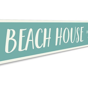 Beach House Sign, Beach House Gift, Metal Beach Decor, Ocean Beach ...