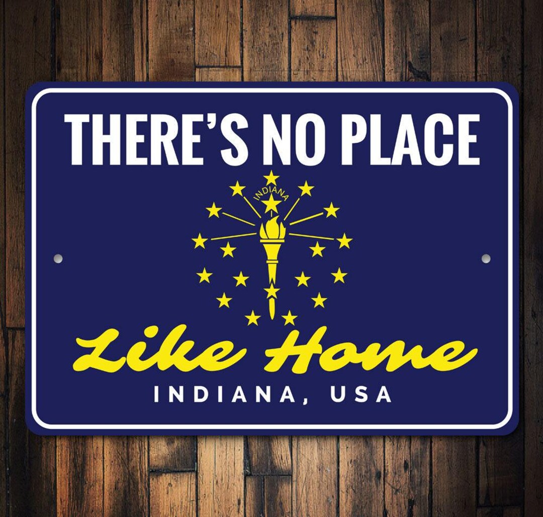 Indianapolis Signs, Metal Indiana Sign, Indy Decor, Indiana Gift Decor ...