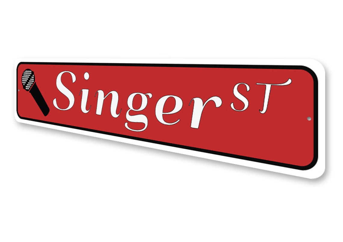 Singer St Sign Singer Decor Singing Song Lover Singing Etsy
