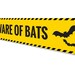 Beware of Bats, Watch Out for Bat, Halloween Bat Decor, Halloween Signs ...