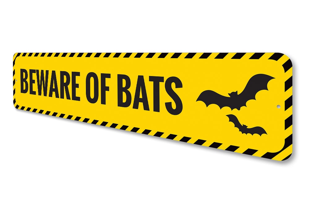 Beware of Bats Watch Out for Bat Halloween Bat Decor - Etsy