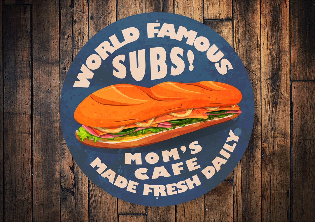 Mom's Café Sign, Mom Kitchen Sign, Food Lovers, Sandwich Sign, Food ...