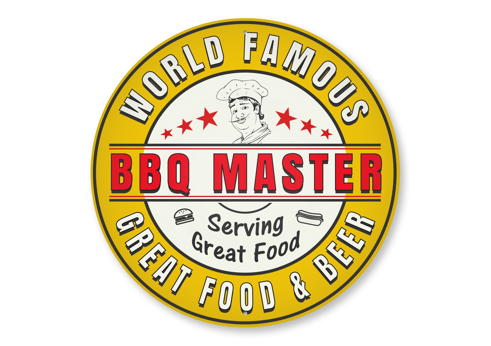 Retro BBQ Sign BBQ Master Gift Backyard Barbeque Sign - Etsy