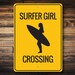 Surfer Girls Sign Surfing Girl Sign Surfers Surf - Etsy