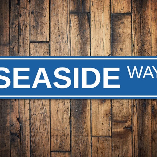 Ocean Breeze Way Sign Custom Beach Street Sign Ocean Lover - Etsy