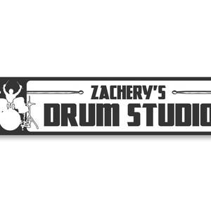 Custom Drum Sign, Drum Studio, Personalized Drum Gift, Custom Music ...
