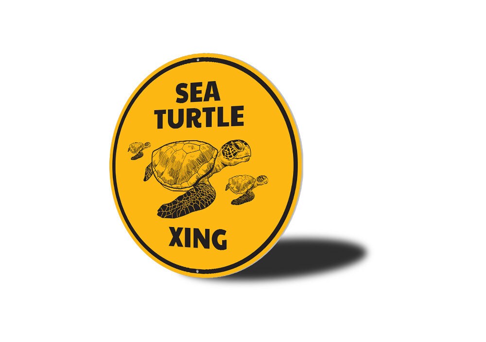 Sea Turtle Xing Sign Turtle Crossing Sign Sea Creatures - Etsy