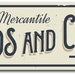 Dry Goods & Clothing Sign, Mercantile Sign, Custom Company Sign ...
