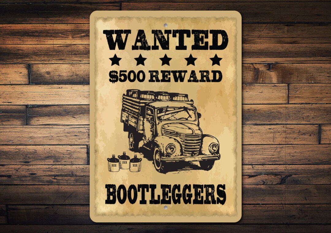 Bootlegger Sign, Bootlegger Moonshine, Bootlegger Bar, Bootlegger Decor ...