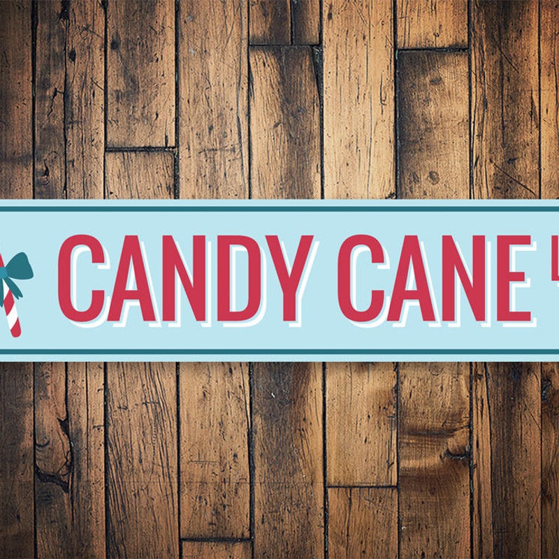 Candy Cane Sign - Etsy