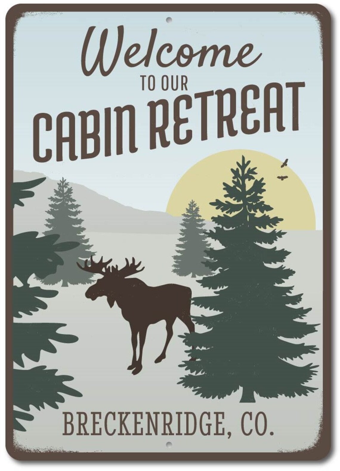 Welcome to Our Cabin Retreat Sign Personalized Lake House | Etsy