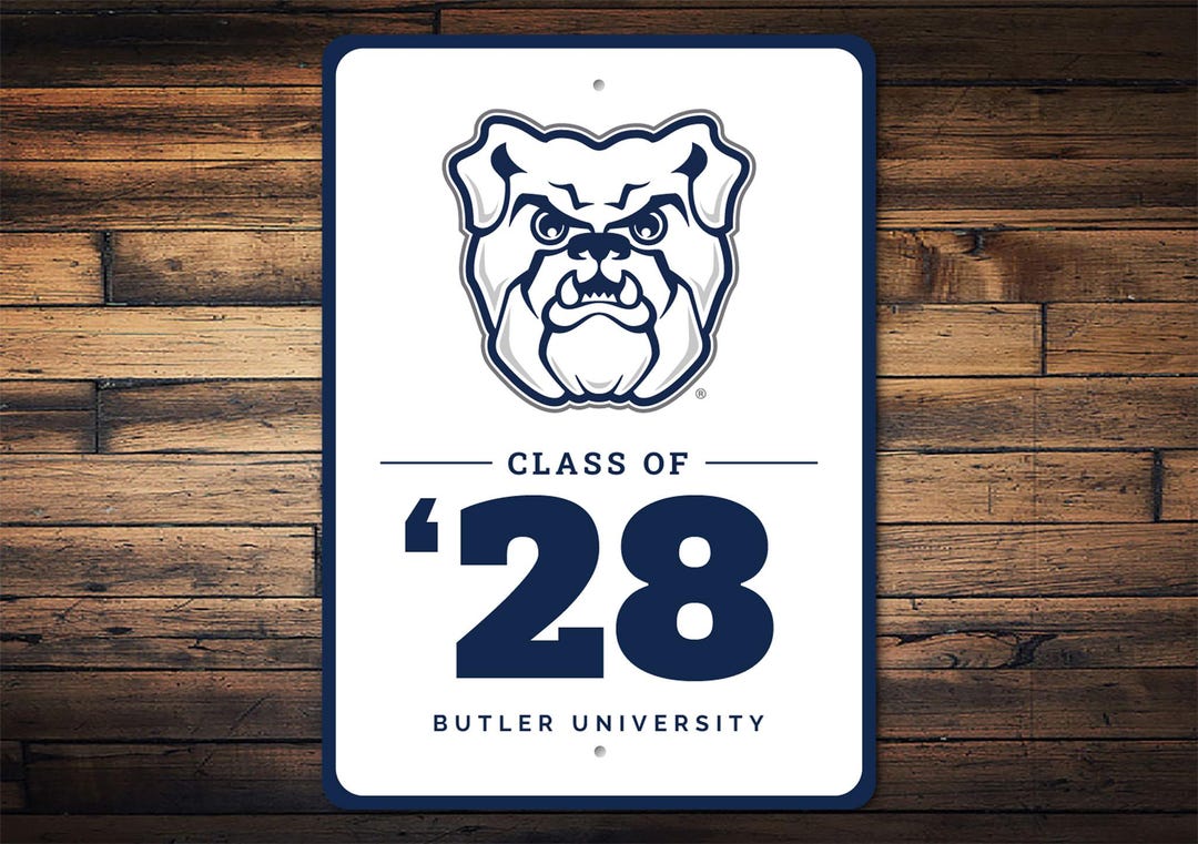 Class of 28 Sign, Butler University, Graduation Gift, Butler Bulldogs ...