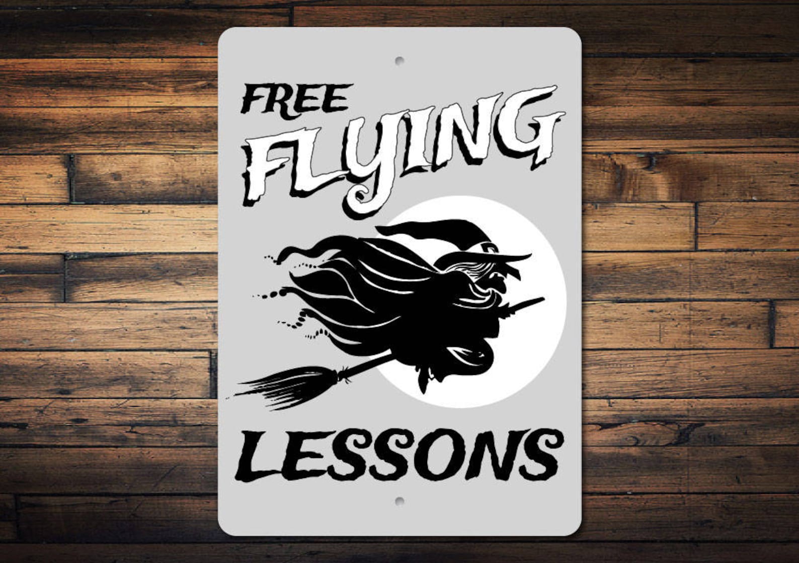 Flying Witch Sign Flying Lessons Sign Flying Broom Sign - Etsy