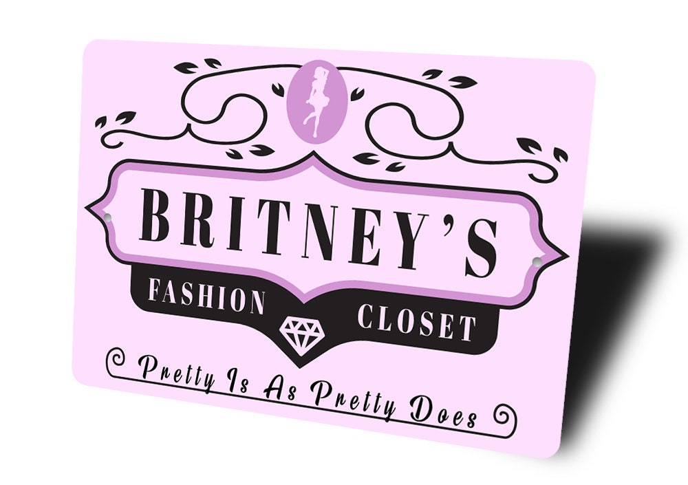 Custom Closet Sign Girl Closet Sign Makeup Decor Wife - Etsy