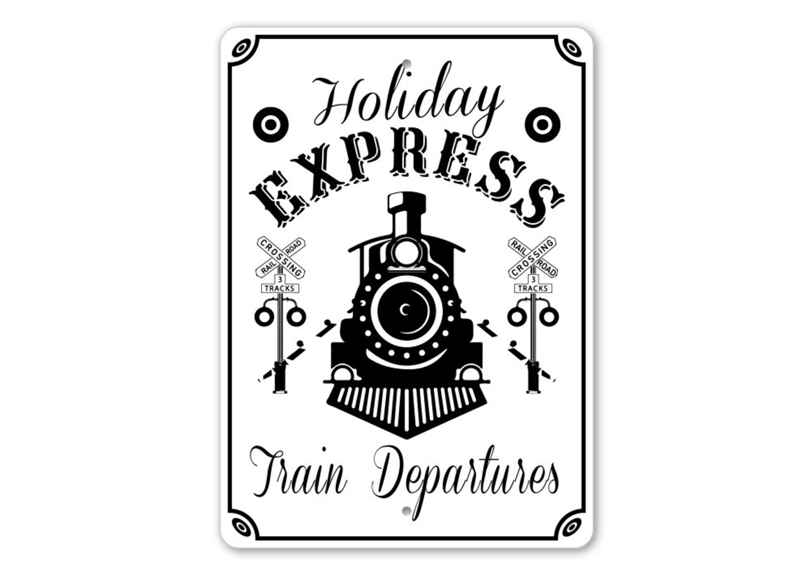 Holiday Express Sign Holiday Train Sign Christmas Train - Etsy