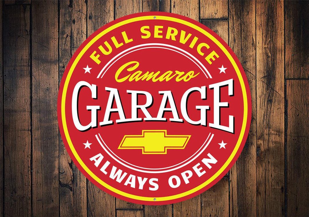 Full Service Garage, Chevy Service Garage, Decor for Chevrolet ...