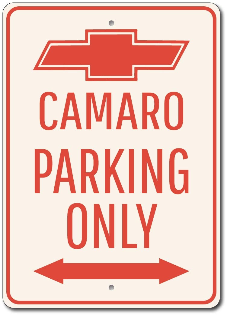 Camaro Parking Sign Chevy Camaro Sign Chevy Logo Decor - Etsy