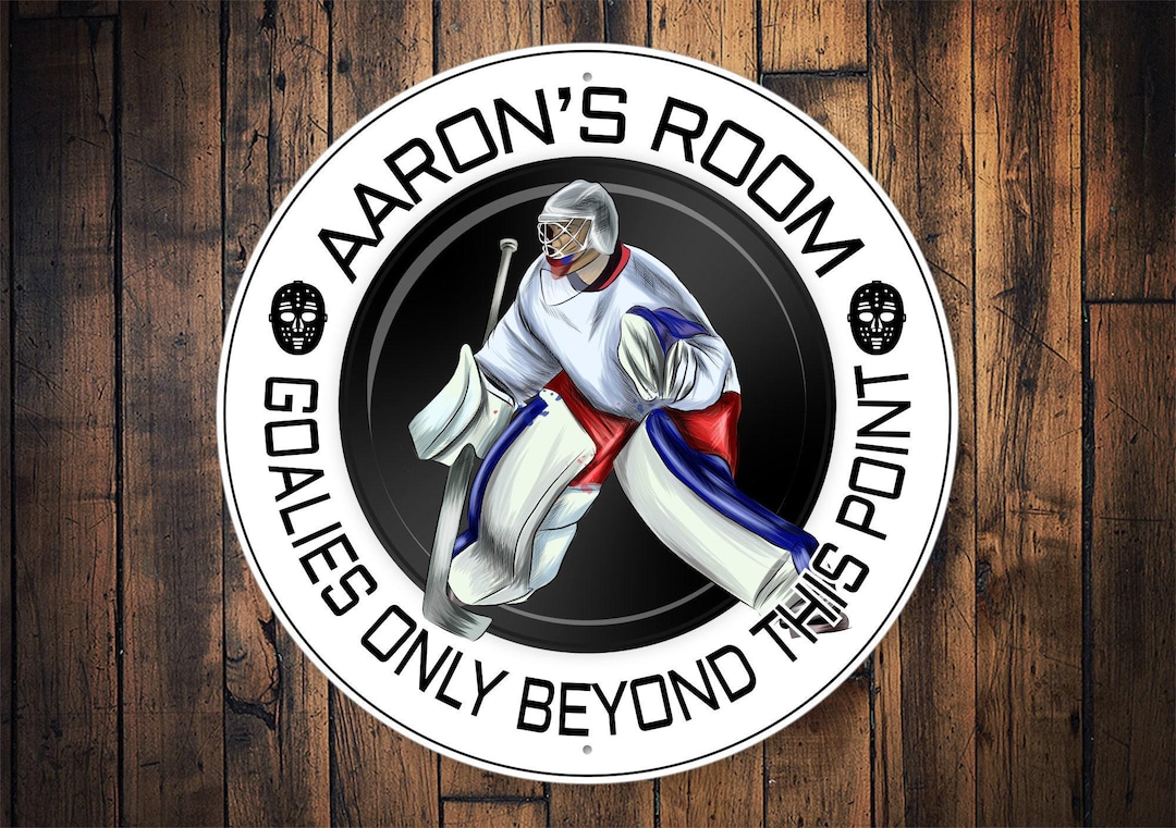 Hockey Goalie Sign, Hockey Goalie Gift, Goalie Sign, Hockey Goalie ...