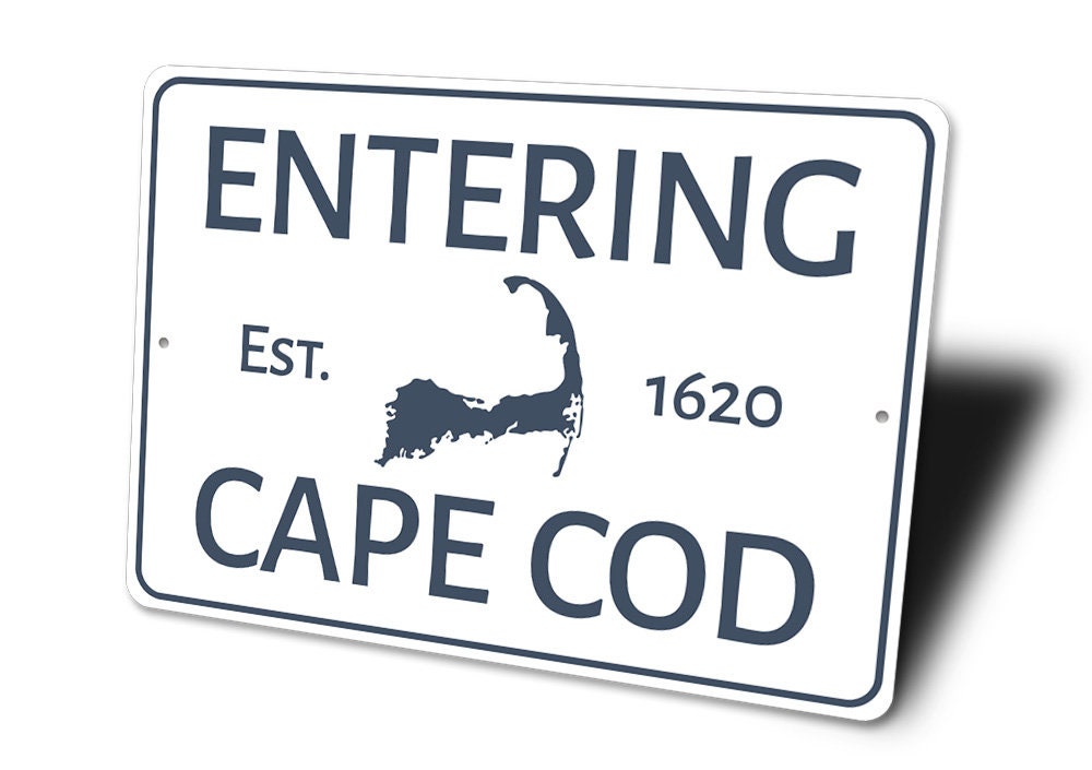 Entering Cape Cod Cape Cod Sign Cape Cod Gift Decor Island | Etsy