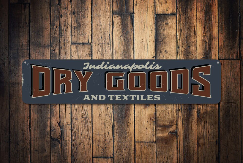 Dry Goods & Textiles Sign Personalized Mercantile Company - Etsy