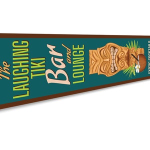 The Laughing Tiki Bar, Funny Tiki Bar, Tiki Door Decor, Tiki Bar, Tiki ...