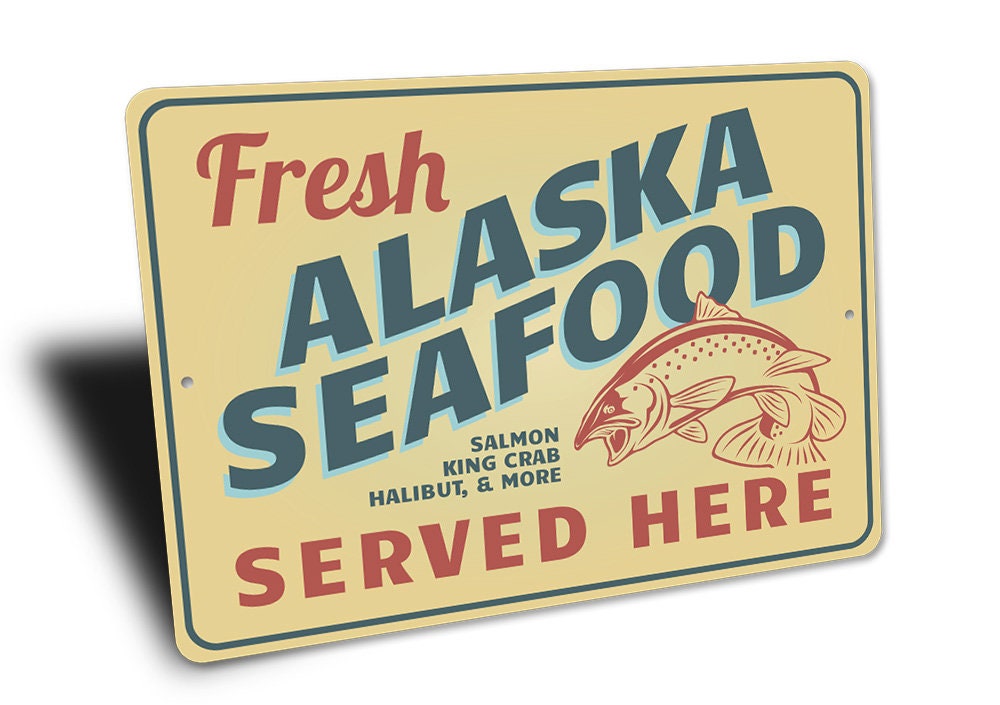 Fresh Alaska Food Alaskan Seafood Alaska Fish Home Decor - Etsy