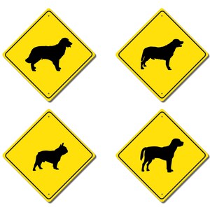 Custom Dog Crossing Sign, Personal Dog Crossing, Dog Breed Gift, Custom ...