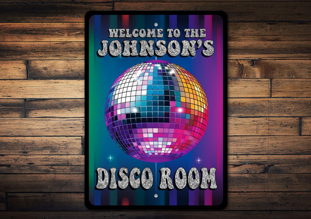 Disco Fever Room Sign, Retro Dancing Room, Disco Room Decor, Custom ...