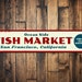 Fish Market Sign, Personalized Ocean Side Seafood Market Sign, Custom ...