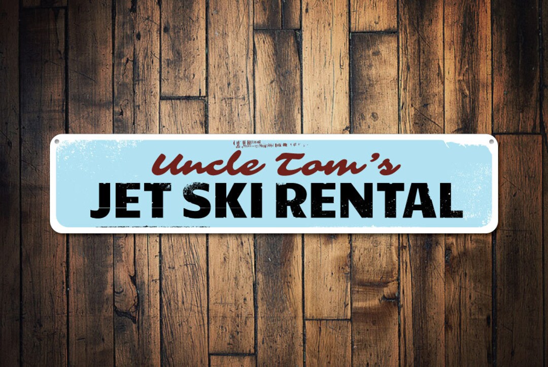 Jet Ski Rental Sign, Personalized Beach Shop Sign, Custom Beach House ...