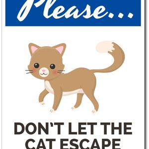 Cat Owner Gift, Cat Lover Sign, Cat Warning Sign, Cute Cat Gift, Cat ...
