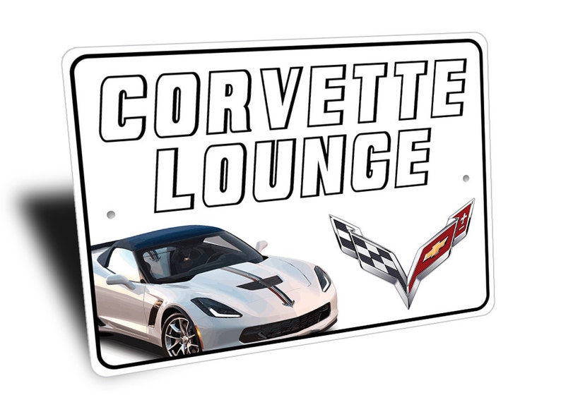 Corvette Lounge Sign Corvette Sign Gift for Corvette - Etsy