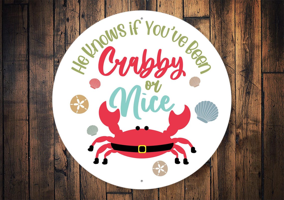 Santas List Sign, Beachy Santa Sign, Decor for Santa, Coastal Santa ...