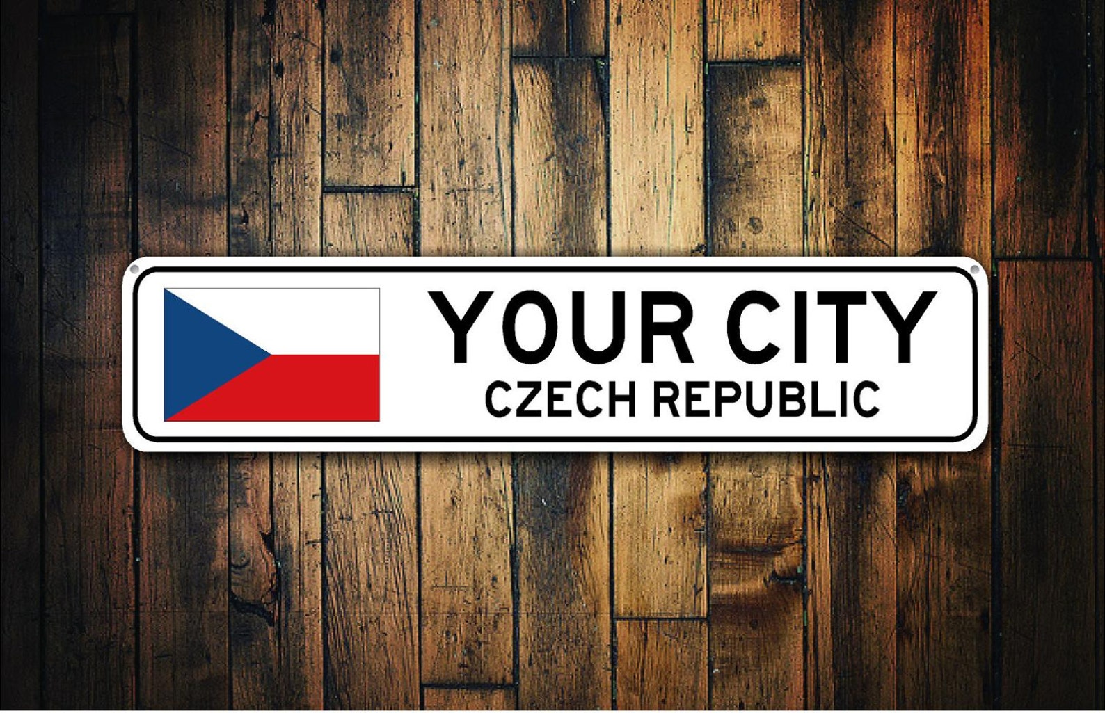 Czech Republic Flag Sign Czech Republic Souvenir Czech - Etsy